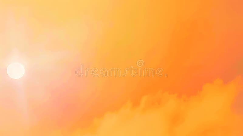 Generative AI Gradient Overlay Orange Sunset Sunrise Pastel Sof Effect ...