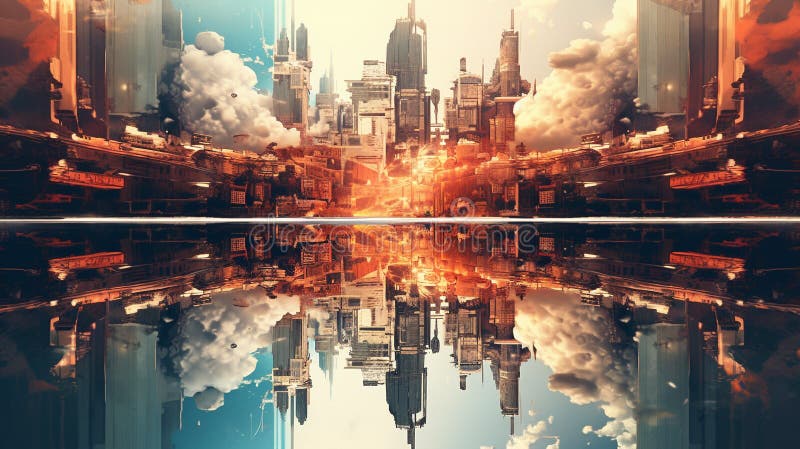 Generative AI, Gravity Defied Stock Illustration - Illustration of ...