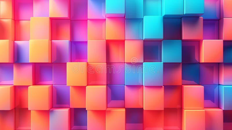 Generative Ai A Grid Pattern For A Structured And Organized Website Design Stock Illustration