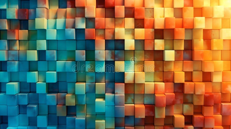 Generative Ai A Grid Pattern For A Structured And Organized Website Design Stock Illustration