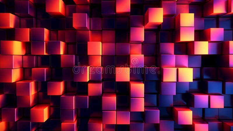 Generative Ai A Grid Pattern For A Structured And Organized Website Design Stock Illustration