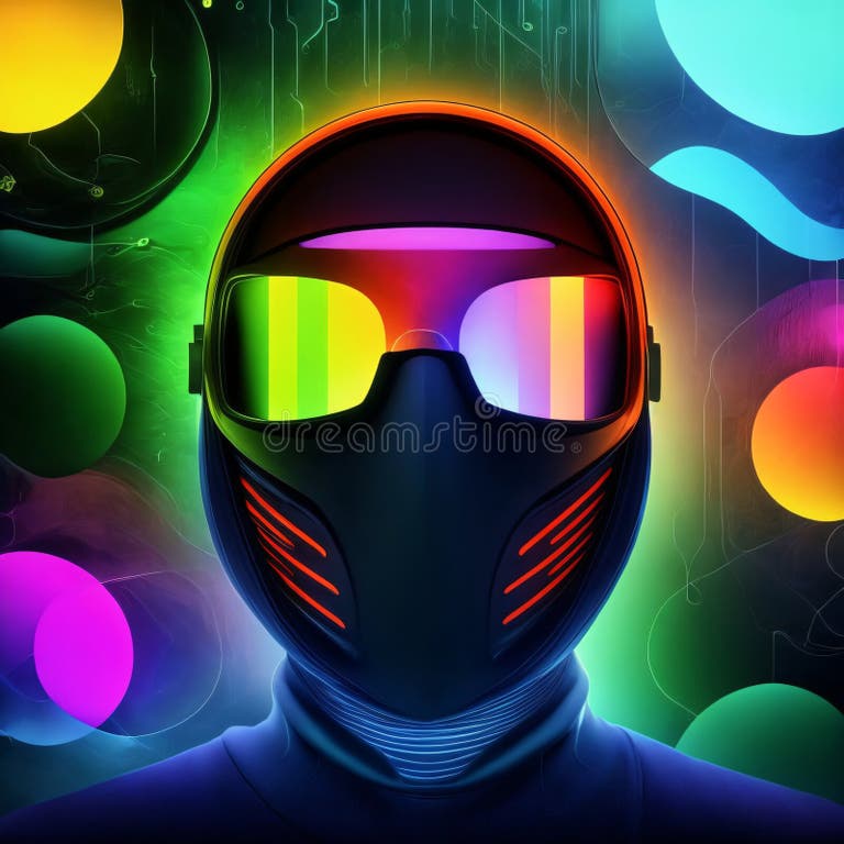 Generative AI Hacker in a Dark Room, Surrounded by Multiple Screens and ...