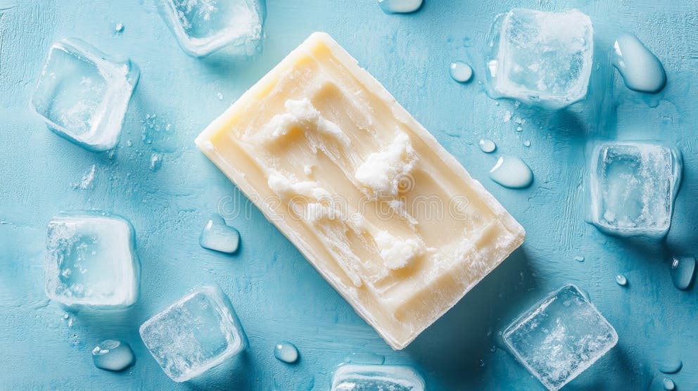 Generative Ai Has Created an Image of a White Rectangular Bar on Ice ...