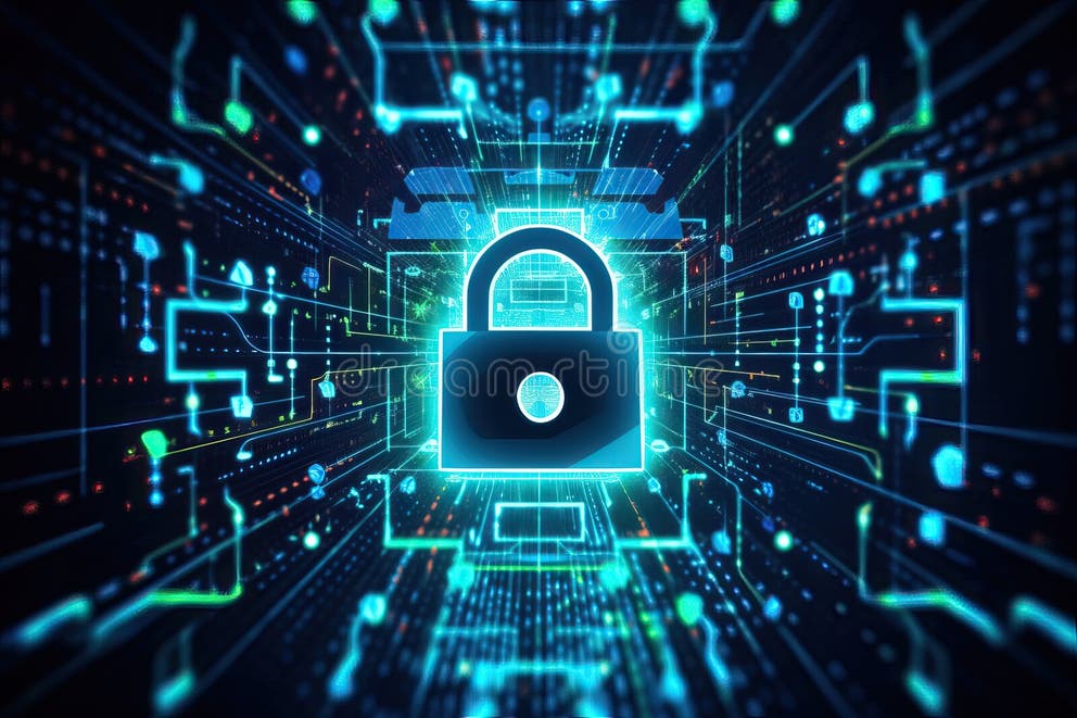 Generative AI High-Growth Data Privacy Startup. Lock Icon Stock ...