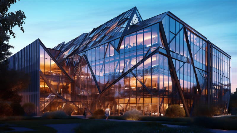 Generative AI, High-Tech Efficiency Building Stock Image - Image of ...