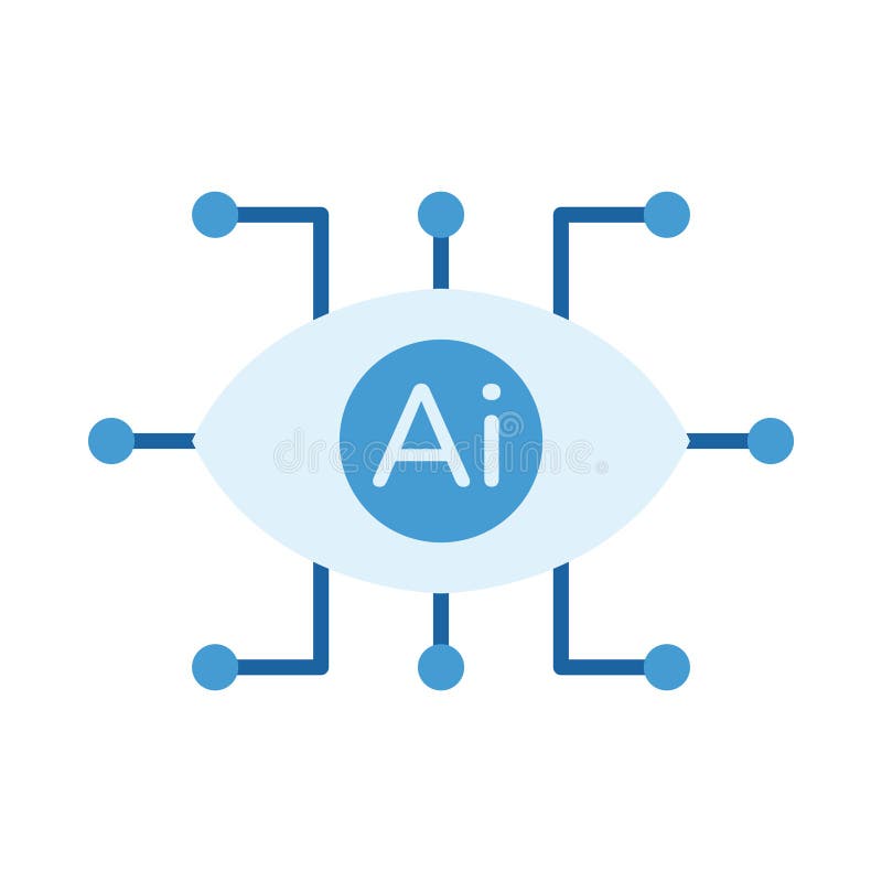 Generative AI hub icon stock illustration. Illustration of isolated ...