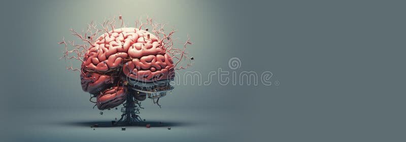 Generative AI, Human Brain and Artificial Intelligence Concept, Big ...