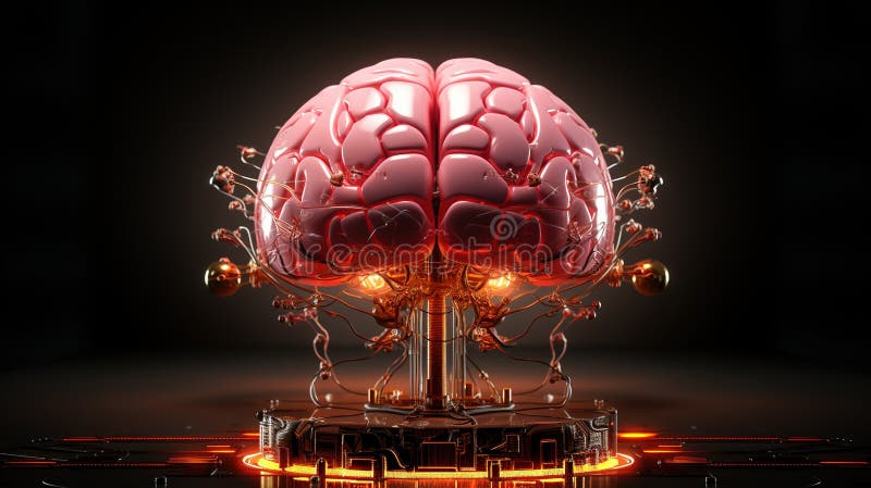 Generative AI, Human Brain and Artificial Intelligence Concept, Big ...