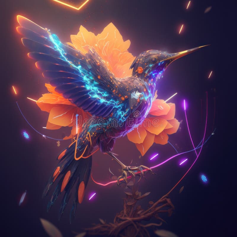 Colibri Neon Stock Illustrations – 79 Colibri Neon Stock Illustrations ...