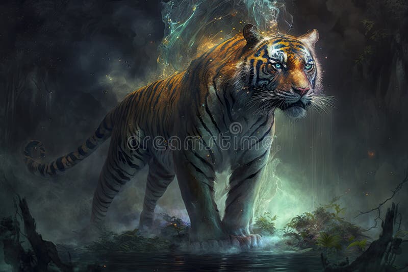 Fantasy Tigers Wallpaper