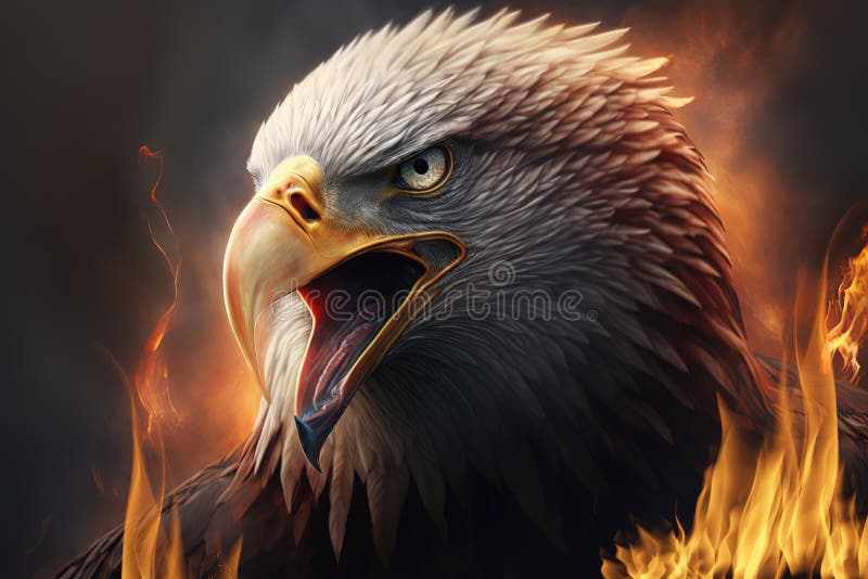 Fire Burning Eagle Stock Illustrations – 668 Fire Burning Eagle Stock ...