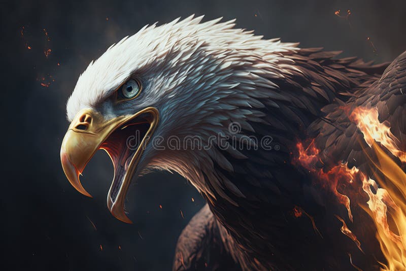 Burning Eagle Stock Illustrations – 709 Burning Eagle Stock ...