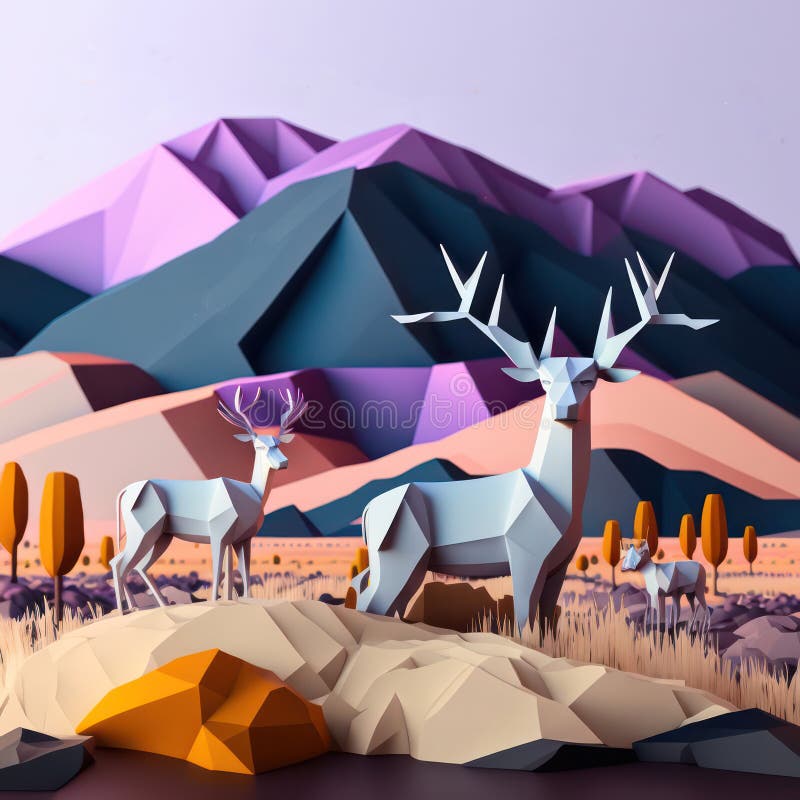 Generative AI Illustration Image of Stunning Beautiful Paper Cut ... Generative AI Illustration Image of Stunning Beautiful Paper Cut ...