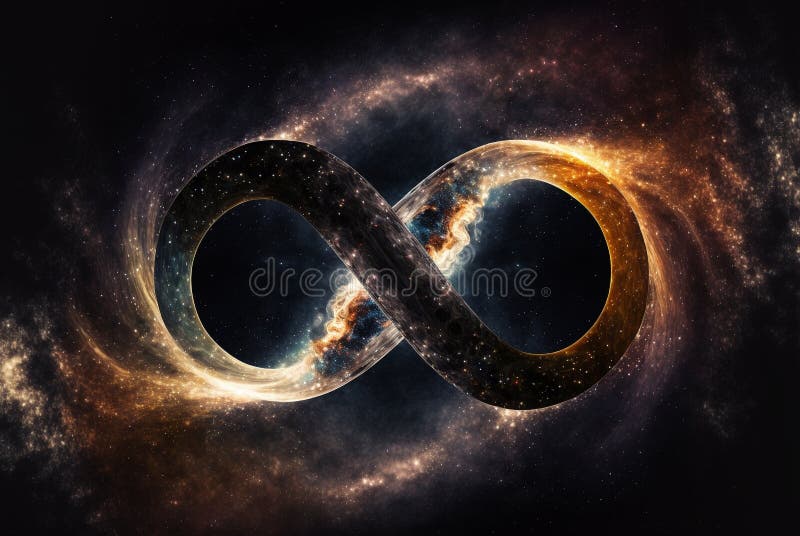 Generative AI Illustration of Infinity of Universe Stock Illustration ...
