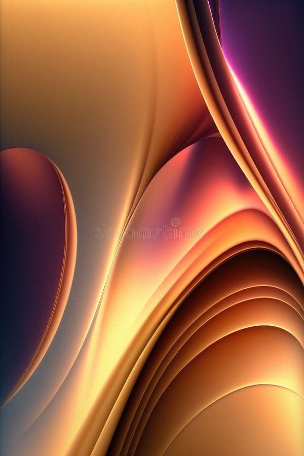 Generative AI Illustration of Multicolored Shiny Lines Stock ...