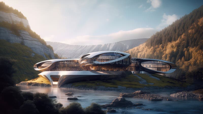 Scifi Building Alien Exterior Stock Illustrations – 444 Scifi Building ...