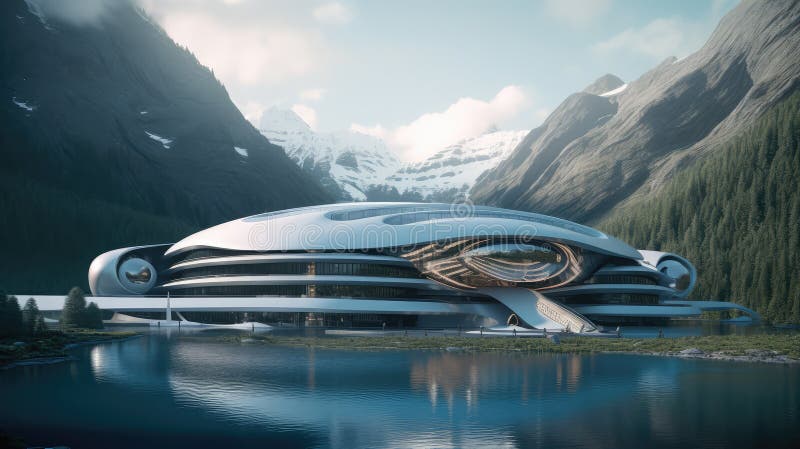 Scifi Building Alien Exterior Stock Illustrations – 444 Scifi Building ...