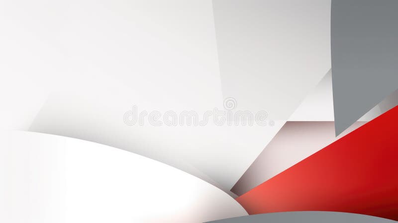 Ultra Minimalist Background with White, Red, and Grey Vector Elements ...