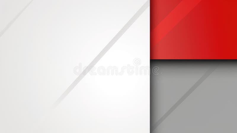 Ultra Minimalist Background with White, Red, and Grey Vector Elements ...