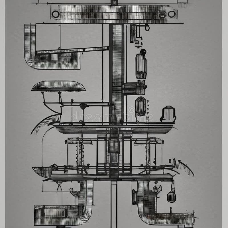 Generative AI Illustration of a Steampunk Complex Mousetrap Design ...