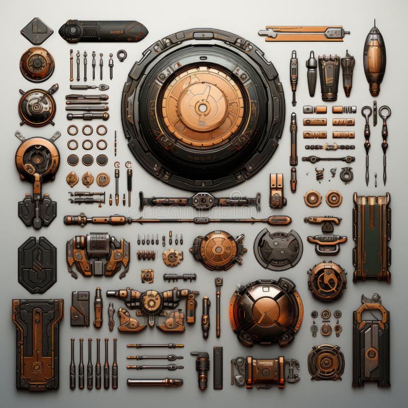 Generative Ai Illustration of Tooling Related Items Stock Illustration ...