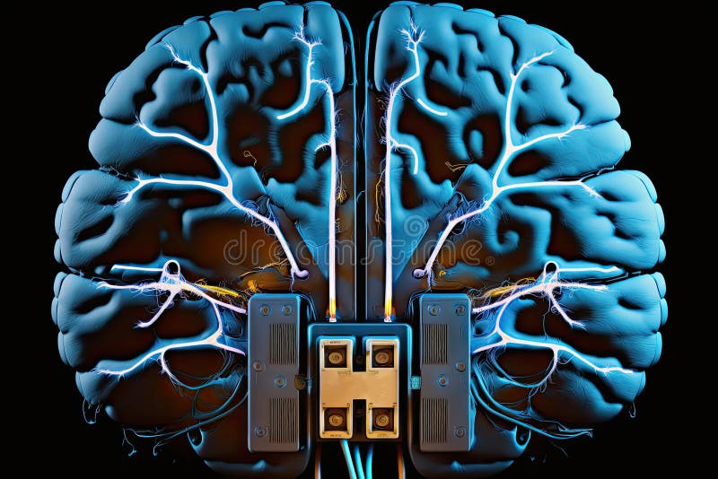 Generative AI.Illustration Visualization of Computed Tomography, MRI of ...