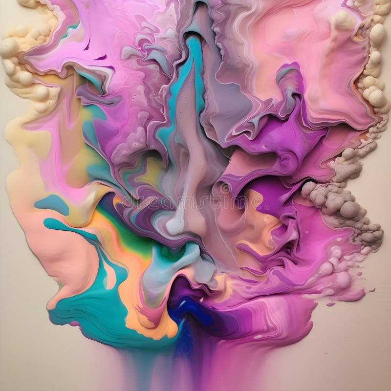 Generative Ai Illustrations, FLUID ART, MIXING COLORS, that EXPLODE and ...