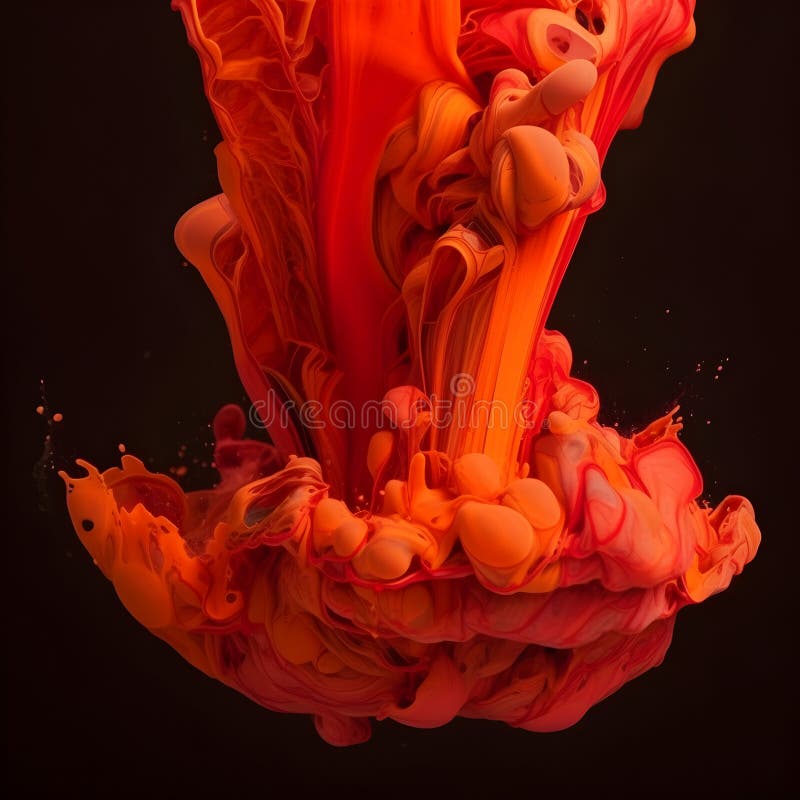 Generative Ai Illustrations, Fluid Art, Mixing Colors, that Explode and ...