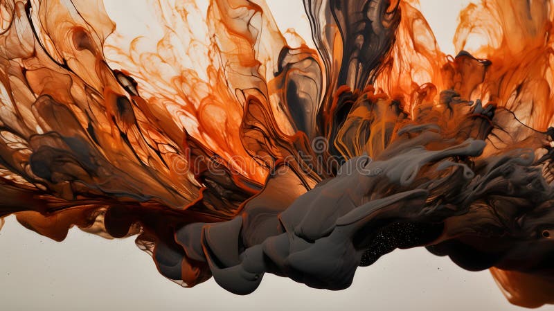 Generative Ai Illustrations, Fluid Art, Mixing Colors, that Explode and ...