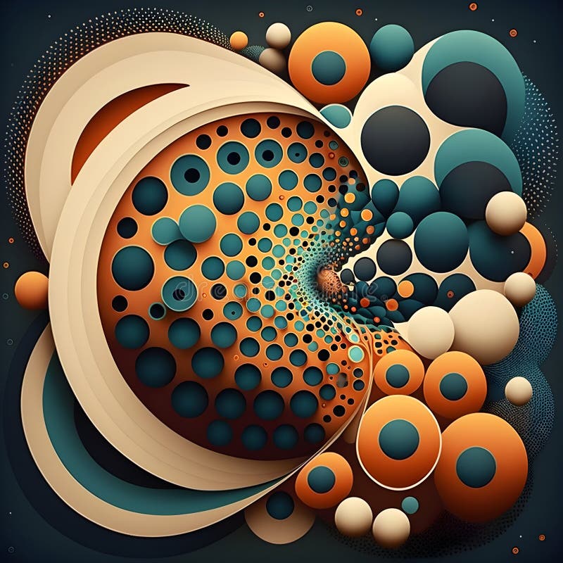 Generative AI, Illustrations, Geometry Patterns Background. Mixed ...