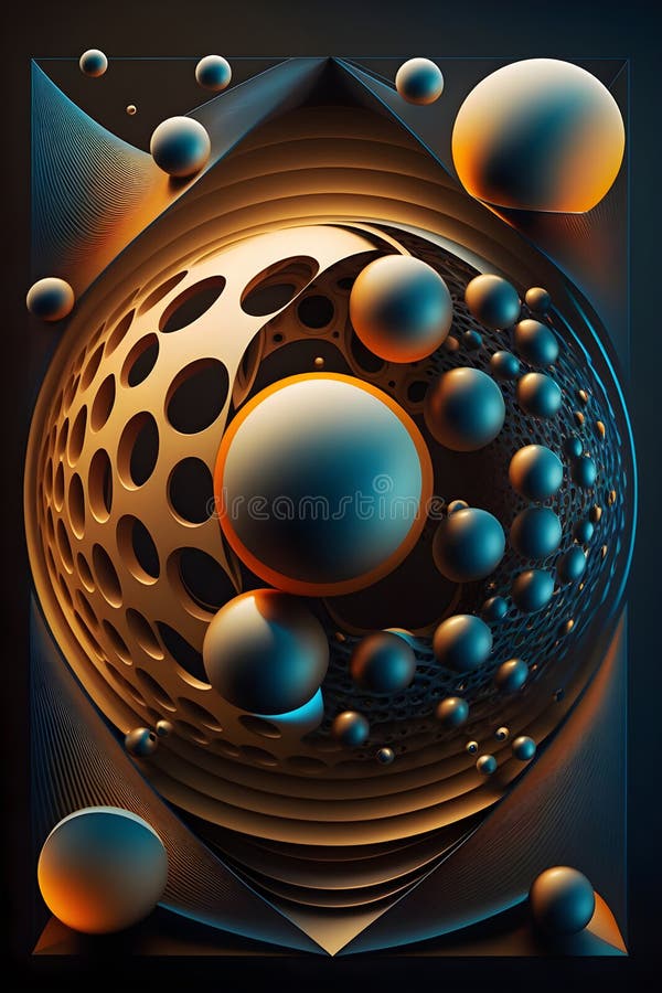 Generative Ai Illustrations Geometry Patterns Background Mixed Colors Abstract Pattern