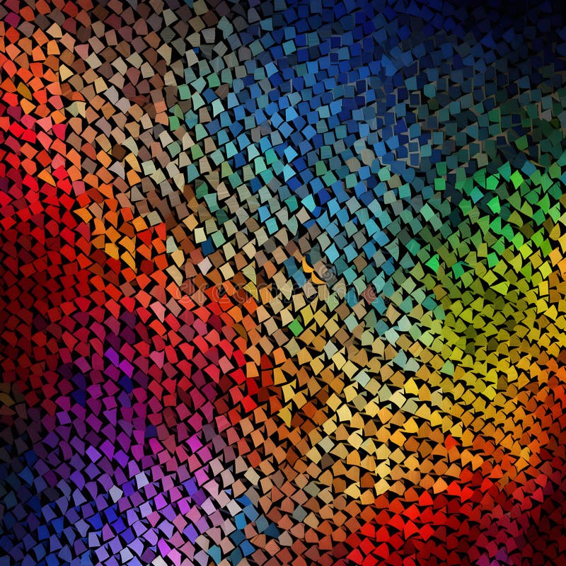 Generative AI, Illustrations, Geometry Patterns Background. Mixed Colors Abstract Pattern ...