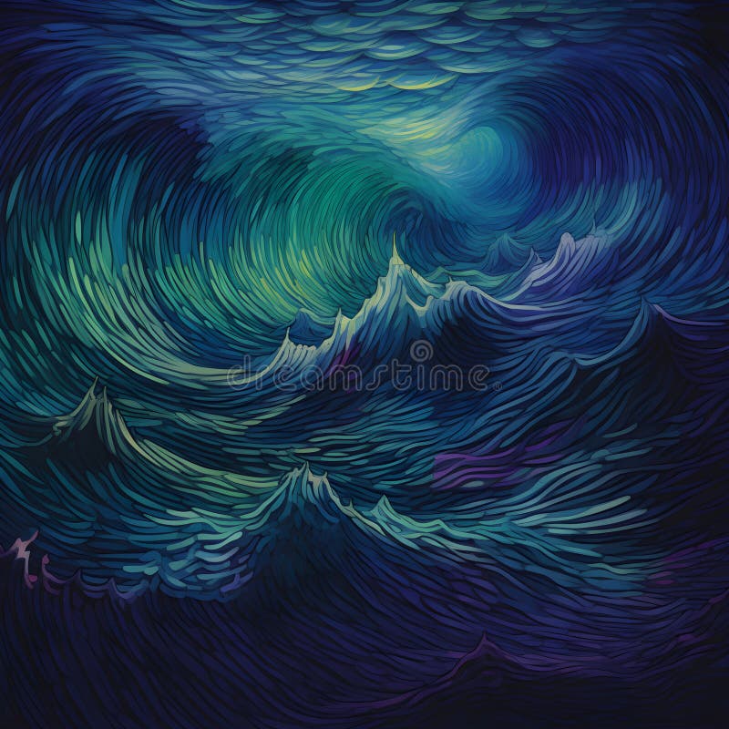 Generative AI, Illustrations, Gravity, Gravitational Waves Concept ...