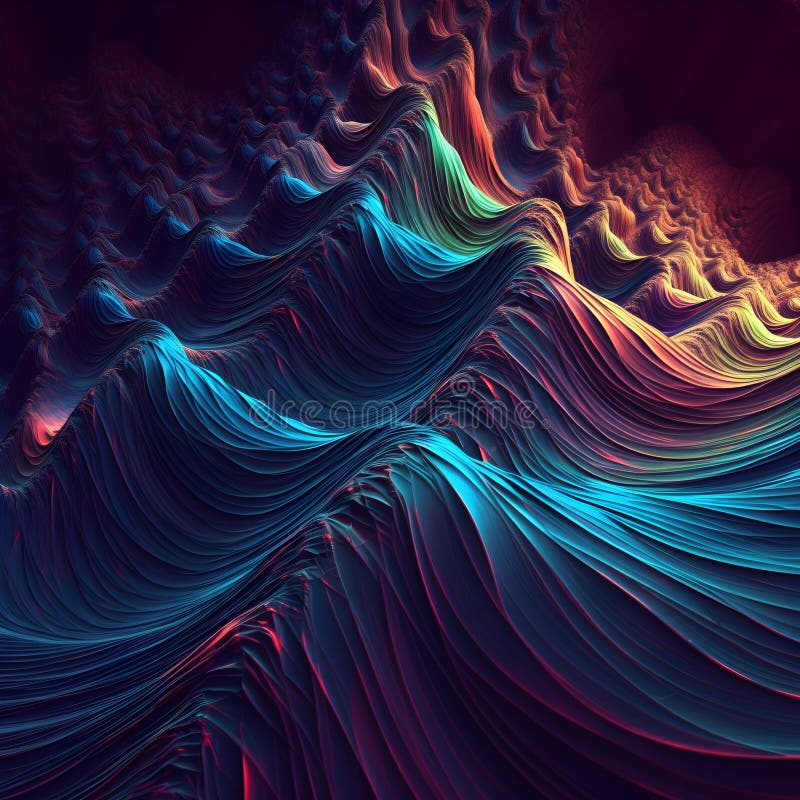 Generative AI, Illustrations, Gravity, Gravitational Waves Concept ...
