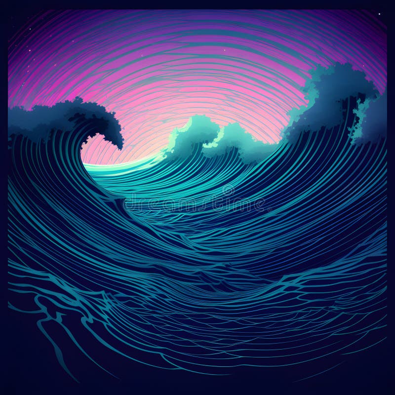 Generative AI, Illustrations, Gravity, Gravitational Waves Concept ...