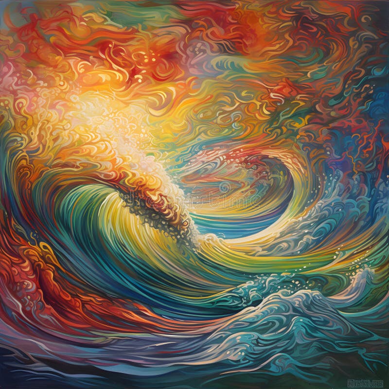 Generative AI, Illustrations, Gravity, Gravitational Waves Concept ...