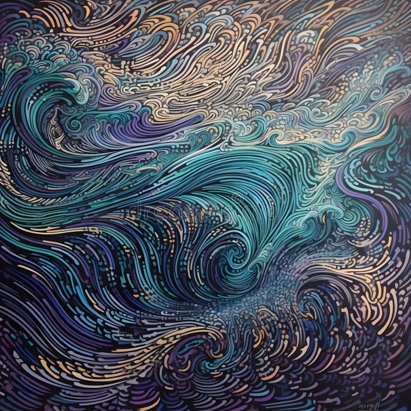 Generative AI, Illustrations, Gravity, Gravitational Waves Concept ...