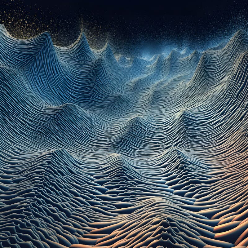 Gravity waves stock illustration. Illustration of nature - 71493150