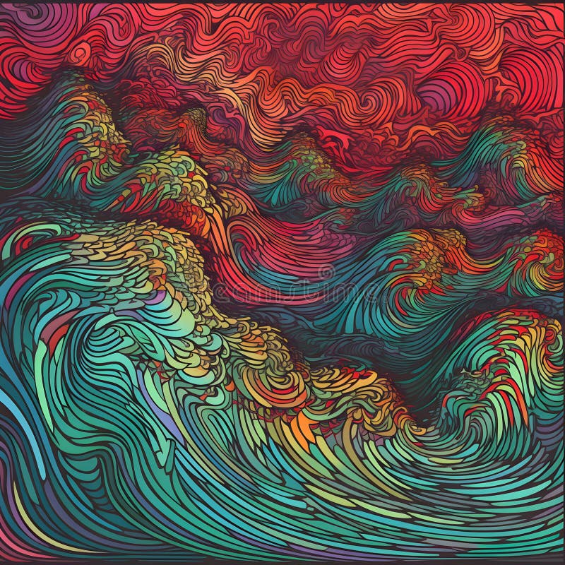 Generative AI, Illustrations, Gravity, Gravitational Waves Concept ...