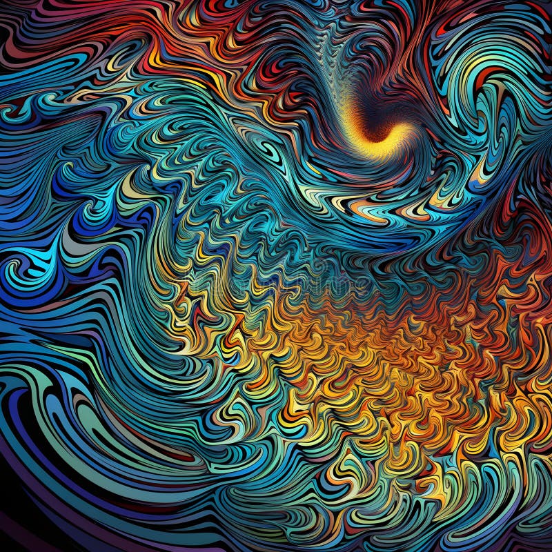 Generative AI, Illustrations, Gravity, Gravitational Waves Concept ...