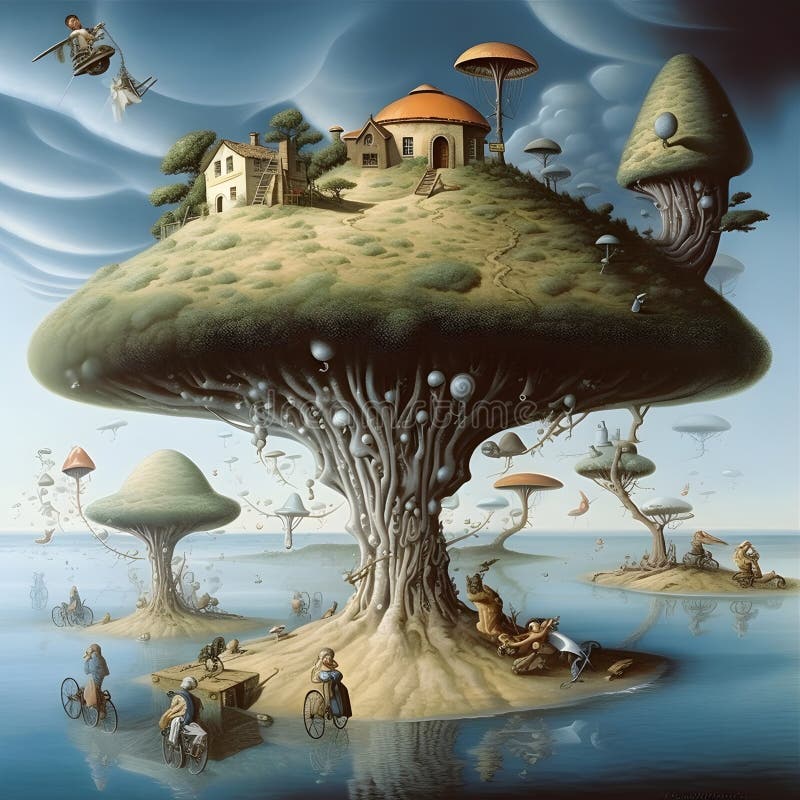 Generative Ai Ilustrations, Surrealism Abstract Design Stock ...