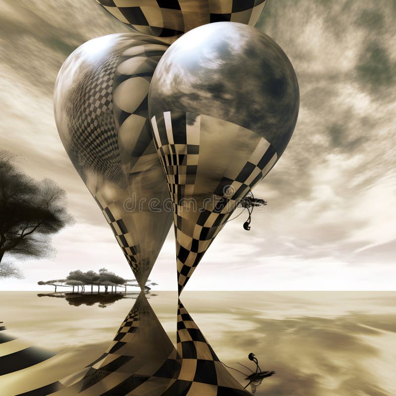 Generative Ai Ilustrations, Surrealism Abstract Design. Stock ...