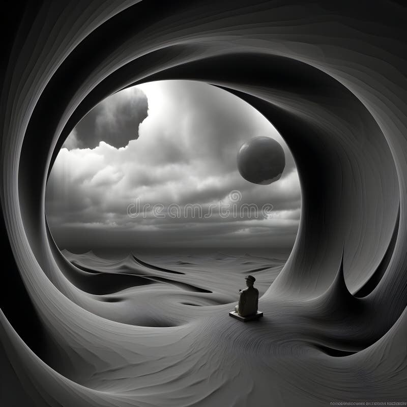 Generative Ai Ilustrations, Surrealism Abstract Design. Stock ...