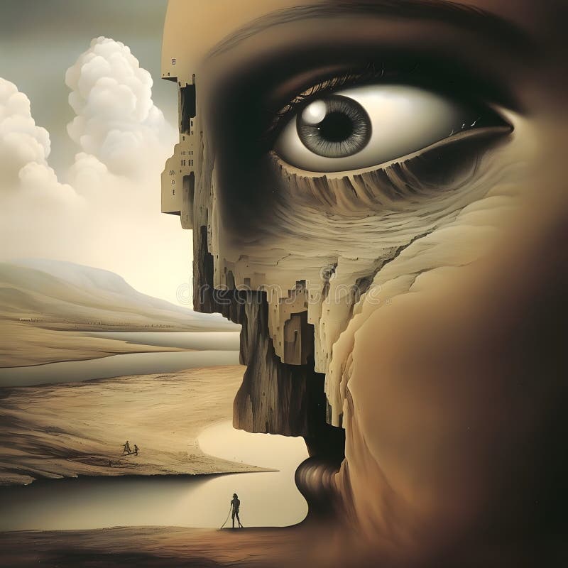 Generative Ai Ilustrations, Surrealism Abstract Design. Stock ...