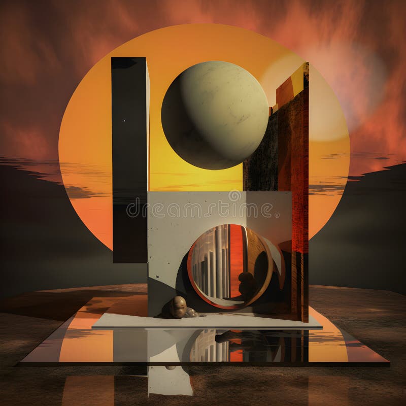 Generative Ai Ilustrations, Surrealism Abstract Design. Stock ...