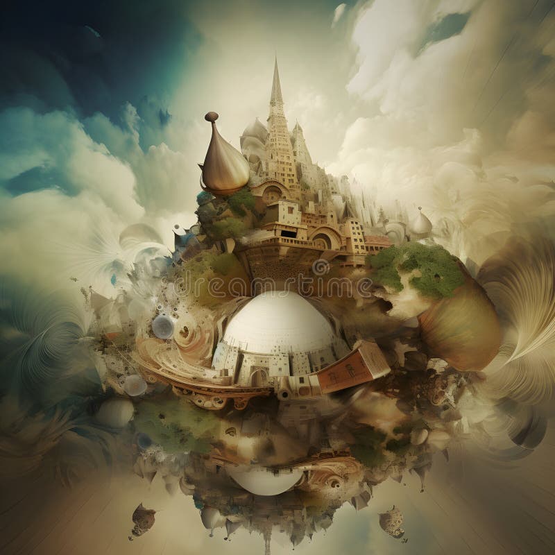 Generative Ai Ilustrations, Surrealism Abstract Design. Stock ...