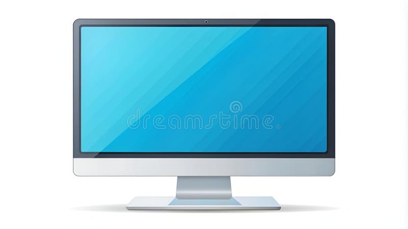 Computer Screen Vector Illustration Stock Illustration - Illustration ...