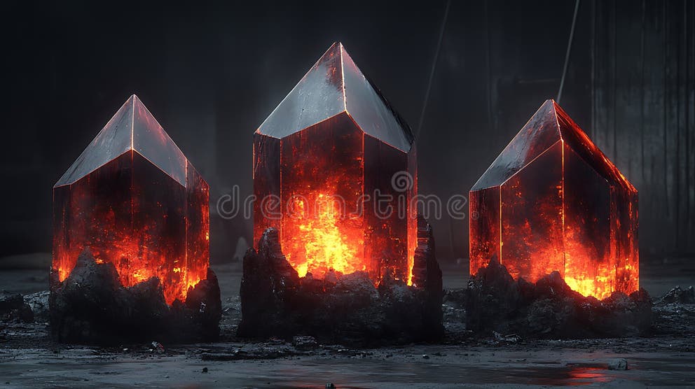 Generative AI Image of Abstract Dark Architecture Angular Building with ...