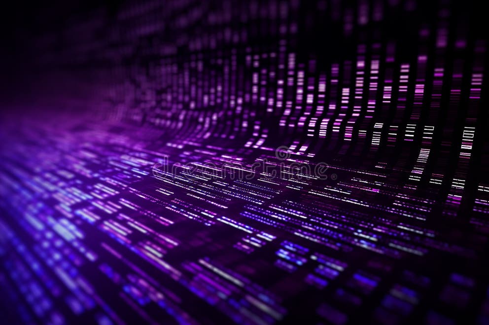 Generative AI Image of Abstract Technology Background with Purple ...