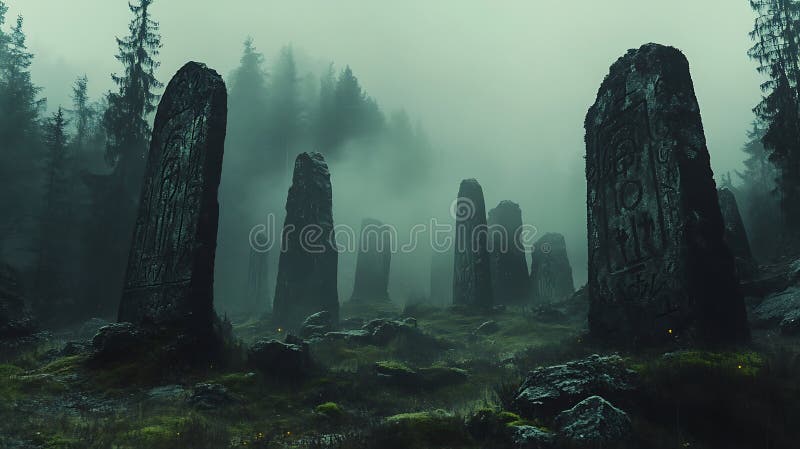 Generative AI Image of Ancient Ruins in the Forest Surrounded by ...
